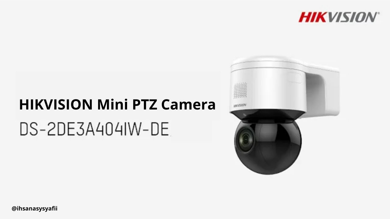 Hikvision Mini PTZ camera performance demo - DS-2DE3A404IW-DE - YouTube