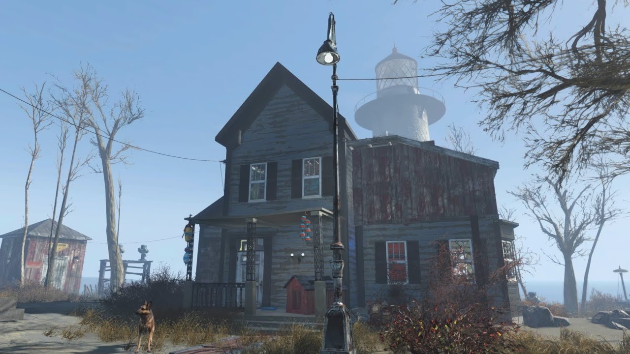 Fallout 4 - Kingsport Lighthouse Player Home (PS4) - YouTube