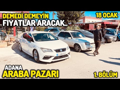 ADANA OTO PAZARI SAHİBİNDEN SATILIK ARABALAR 18 OCAK 2026 2.EL ARABA FİYATLARI #otopazarı 1.BÖLÜM