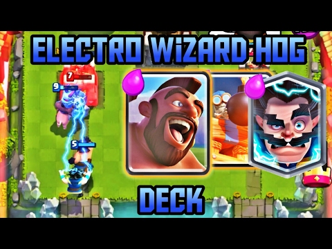 Clash Royale -BEST Electro Wizard Bombtower Hog Rider | Electro Cycle ...