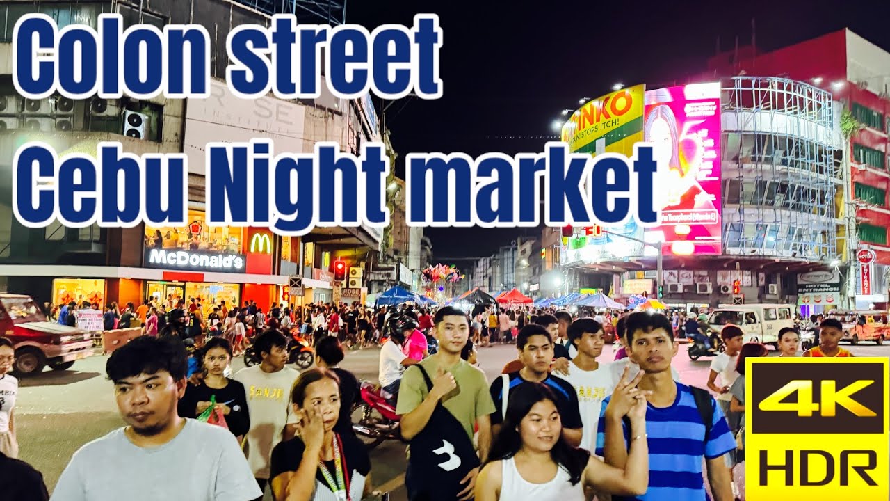 NIGHT MARKET IN CEBU ,Colon street Philippines - YouTube