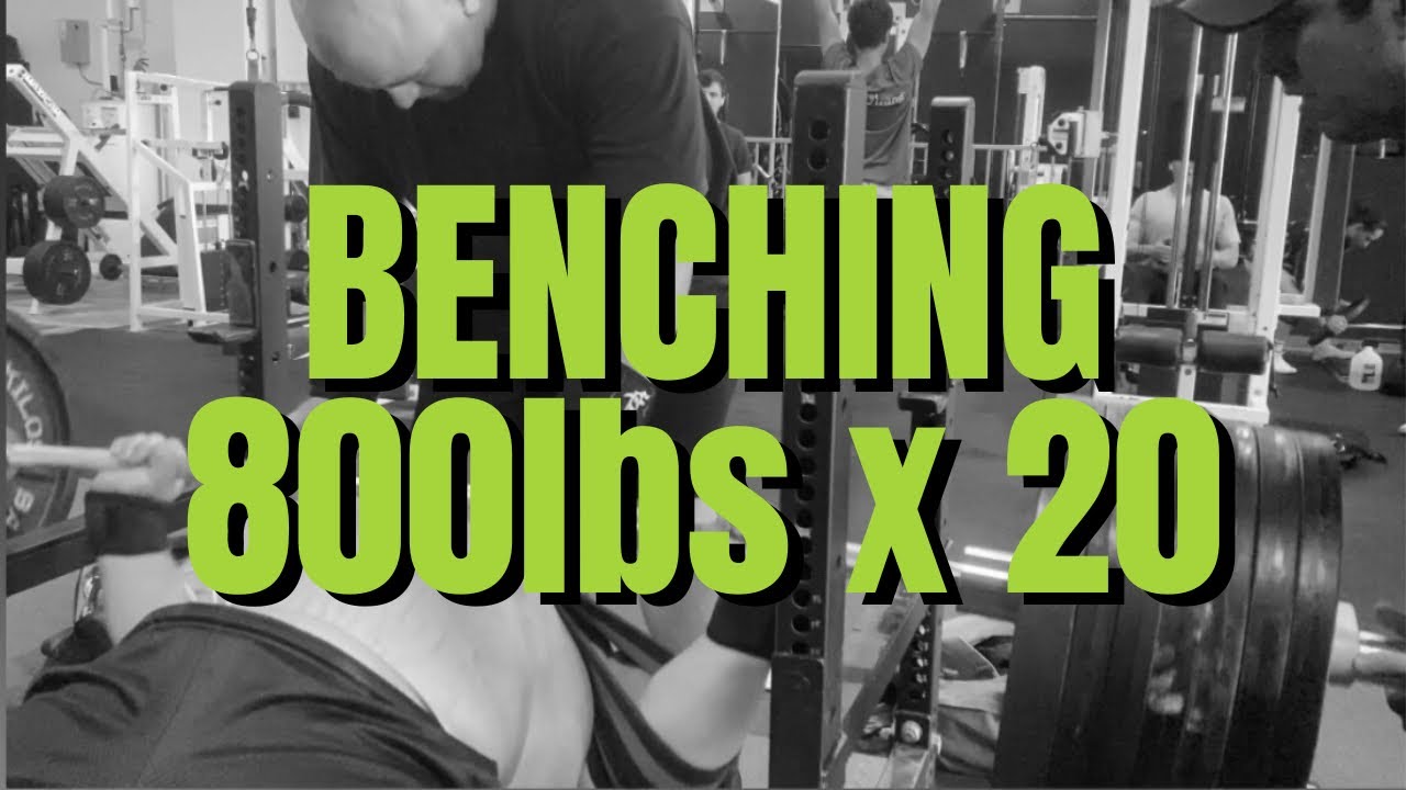 Benching 800lbs x 20 in an F8 Widow Maker - YouTube