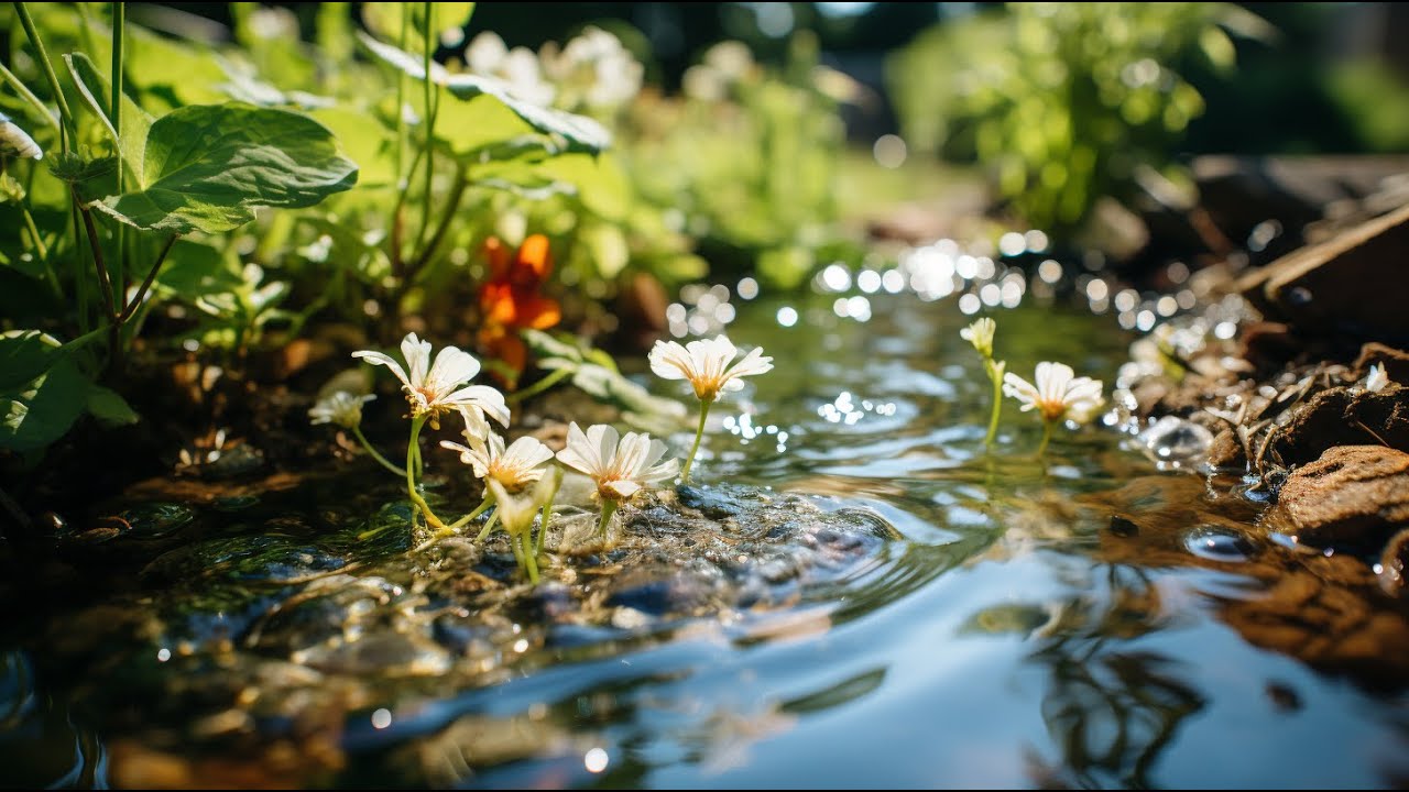 "Relaxing Garden Hose Sounds: Flowing Water While Making a Mini Pond ...