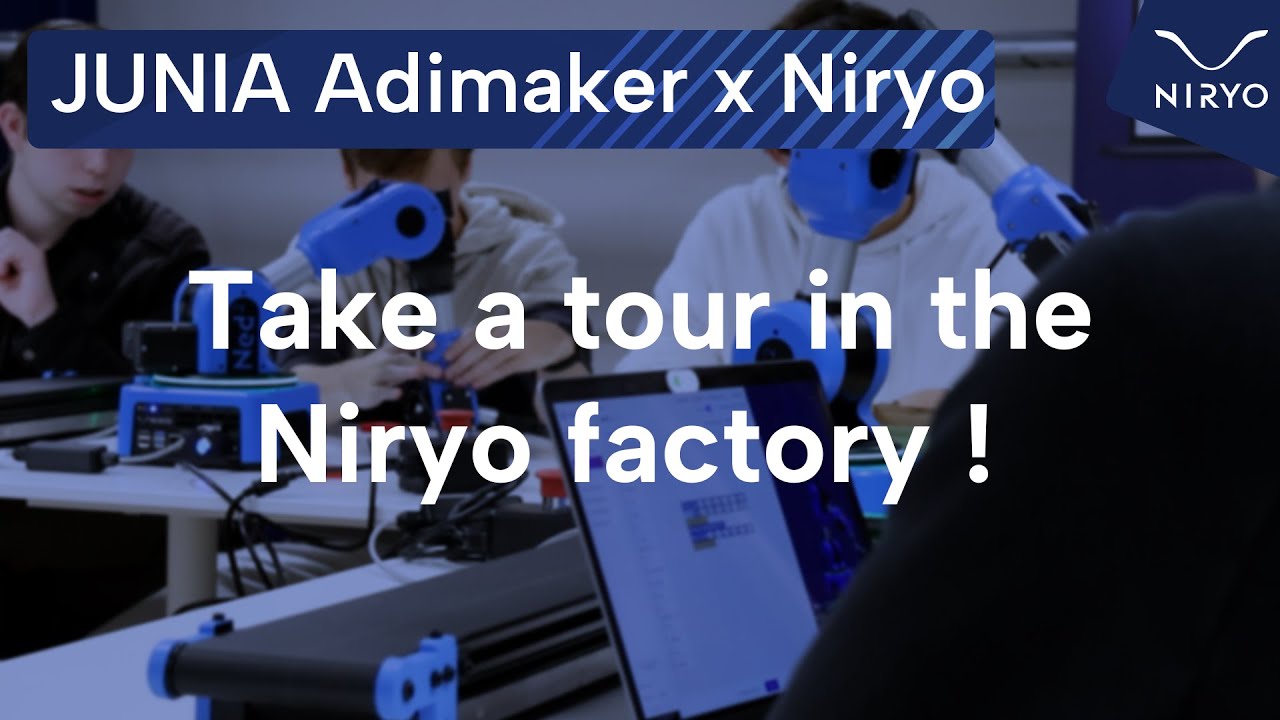 Niryo factory tour with JUNIA engineering school - YouTube