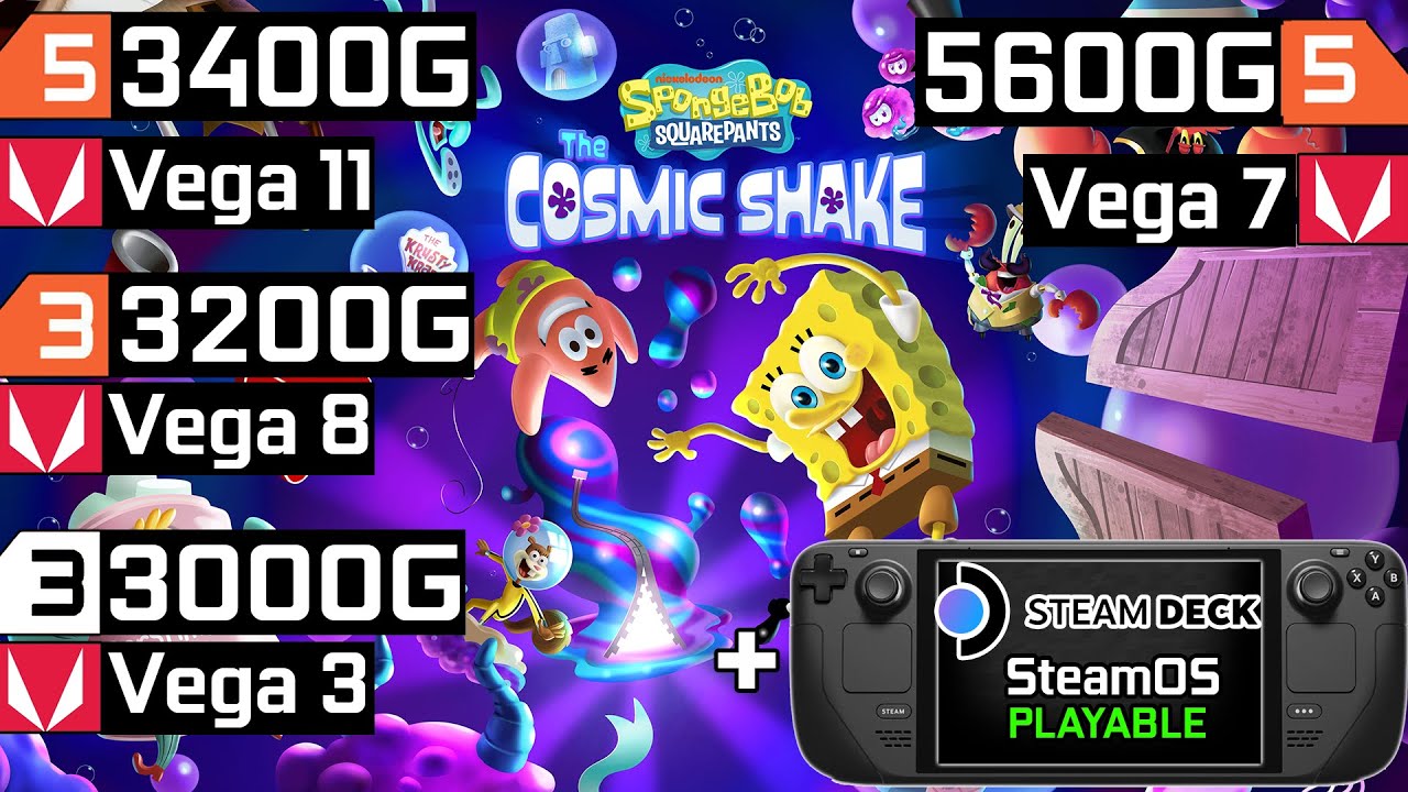SpongeBob SquarePants The Cosmic Shake - Steam Deck - R5 5600G - R5 ...