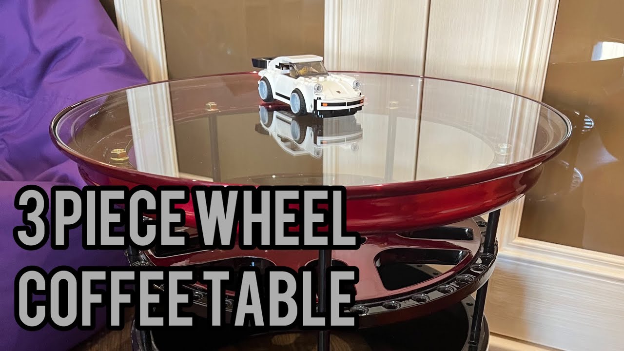 Mille miglia 17” wheel coffee table + lego porsche - YouTube