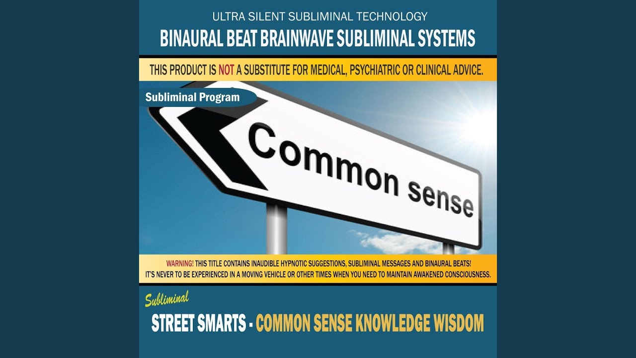 Street Smarts - Common Sense Knowledge Wisdom - YouTube
