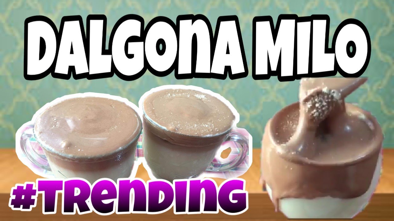 DALGONA MILO || TRENDING AND EASY - YouTube