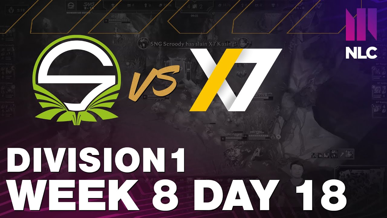 NLC 2022 | Summer Split - Division 1 | Week 8 - Gameday 18 | Team ...
