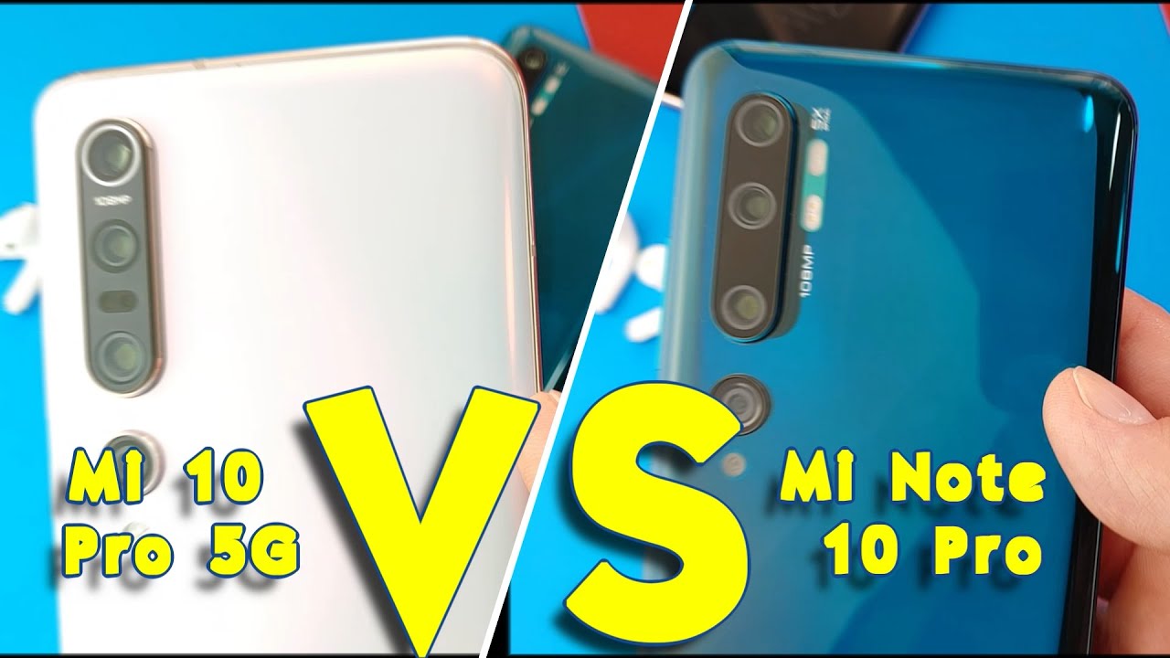 Xiaomi Mi 10 Pro 5G vs Xiaomi Mi Note 10 Pro porównanie - YouTube