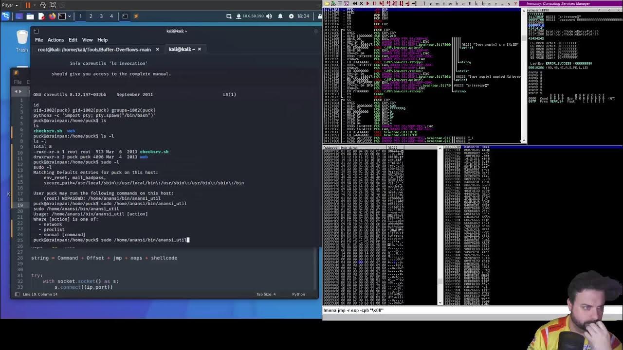 Brainpan 1 Live Attempt Tryhackme Youtube