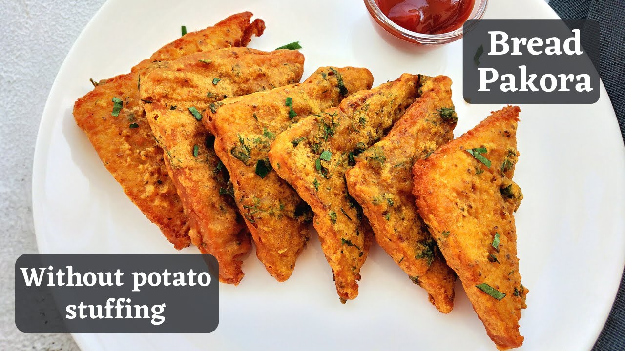 10 minute Bread pakora without potato stuffing | बिना आलू के ब्रेड ...