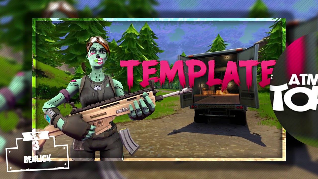 TOP 5 FORTNITE THUMBNAIL TEMPLATE 2019 Free Download #55 Photoshop ...
