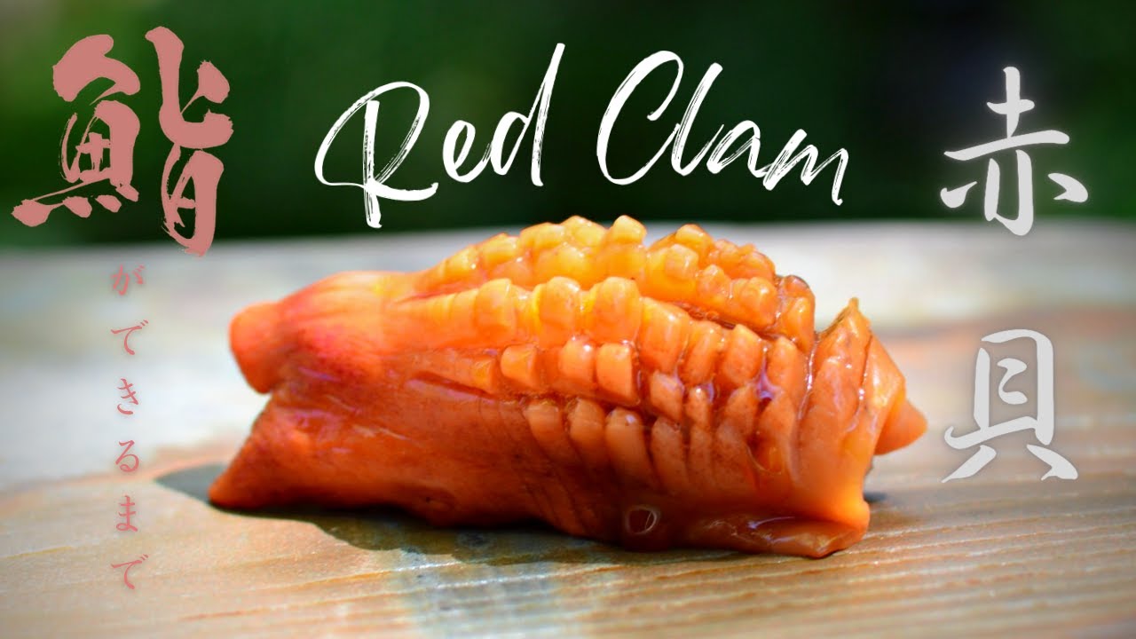 鮨ができるまで「赤貝」Sushi Prep by chef ”Red Clam" #15 / Eng-sub - YouTube