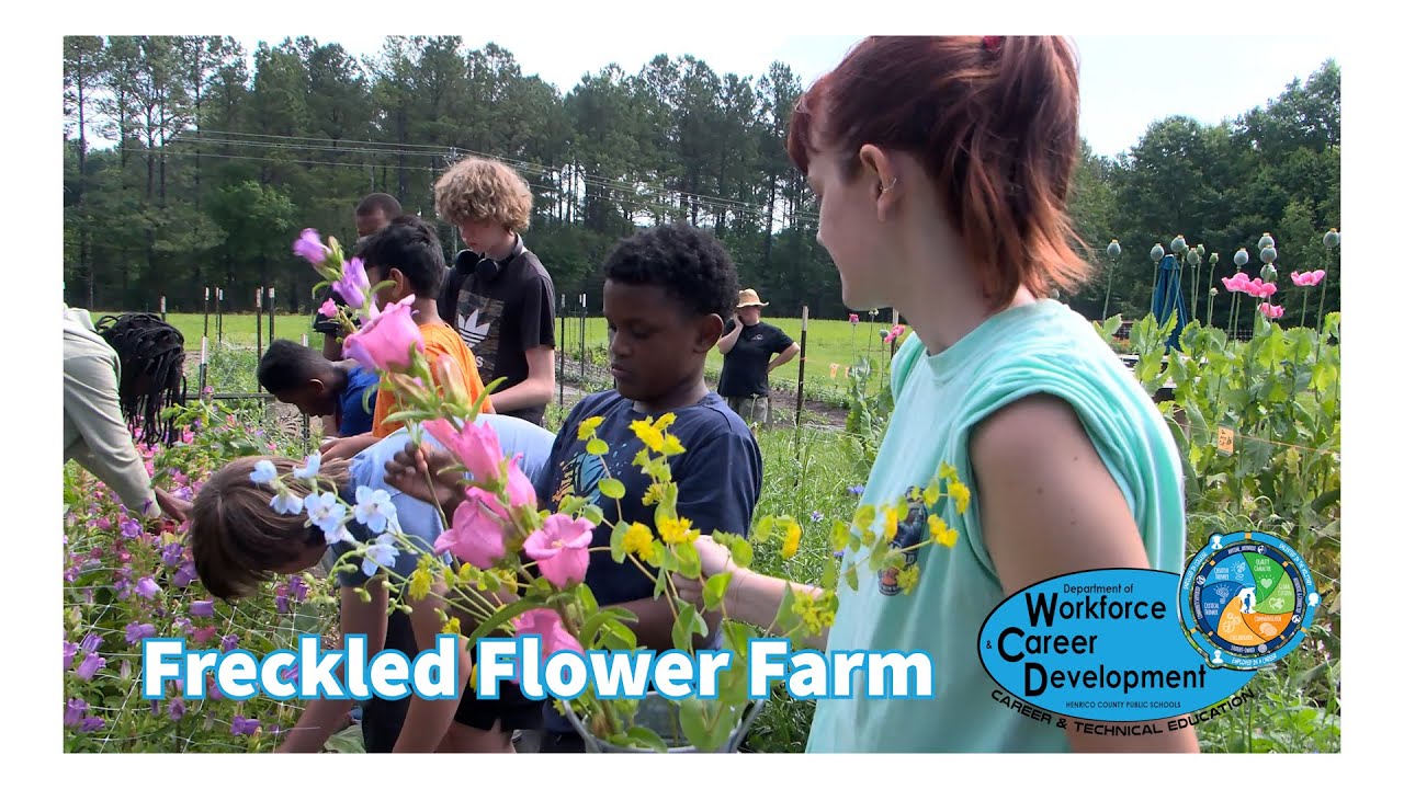 Freckled Flower Farm Visit - Summer Career Camp! - YouTube