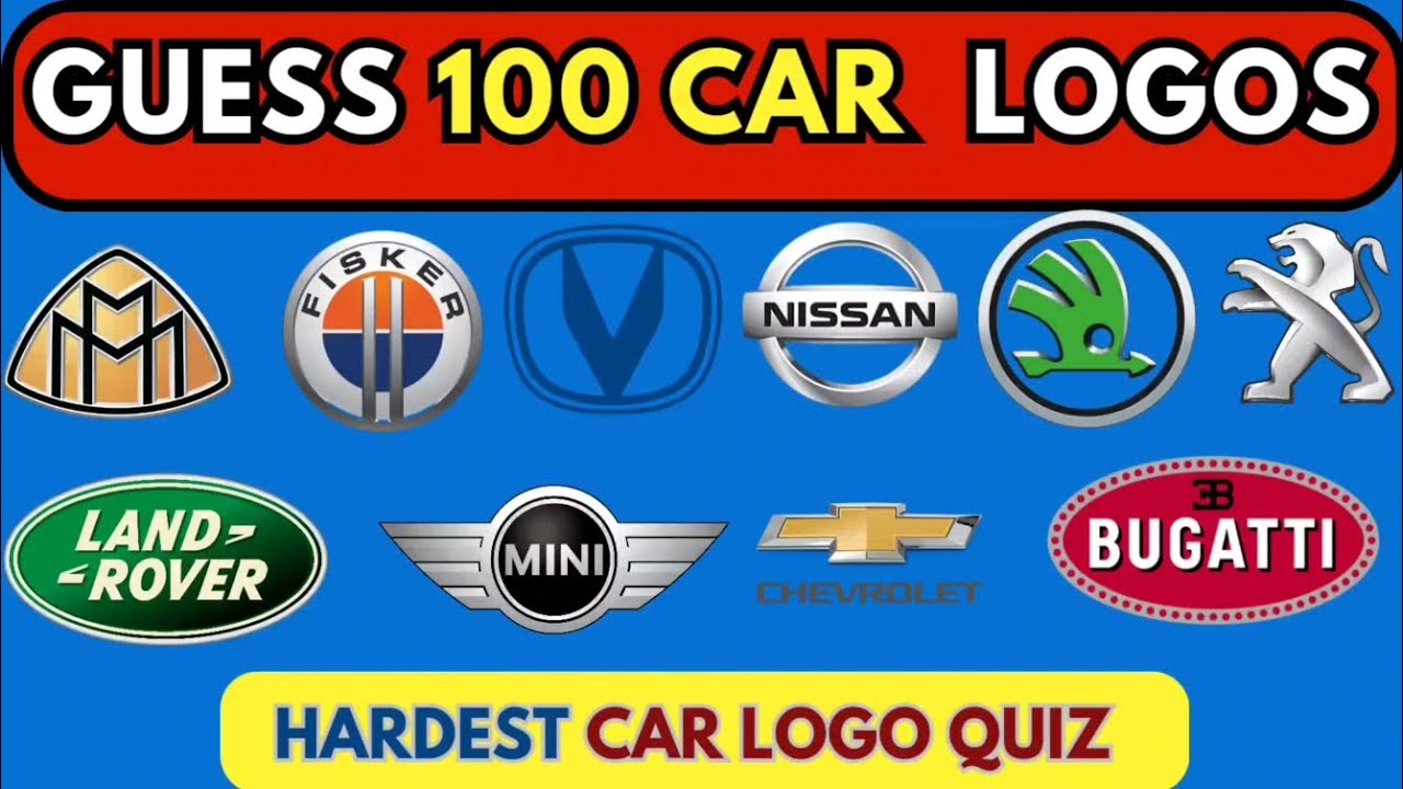 100 Car Logos Challenge: Can You Guess Them All? - YouTube