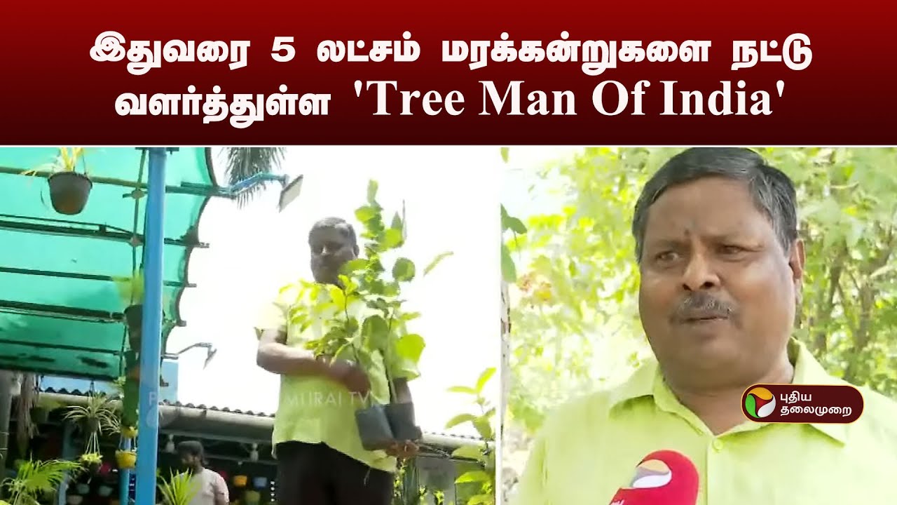 இதுவரை 5 லட்சம் மரக்கன்றுகளை நட்டு வளர்த்துள்ள 'Tree Man Of India ...