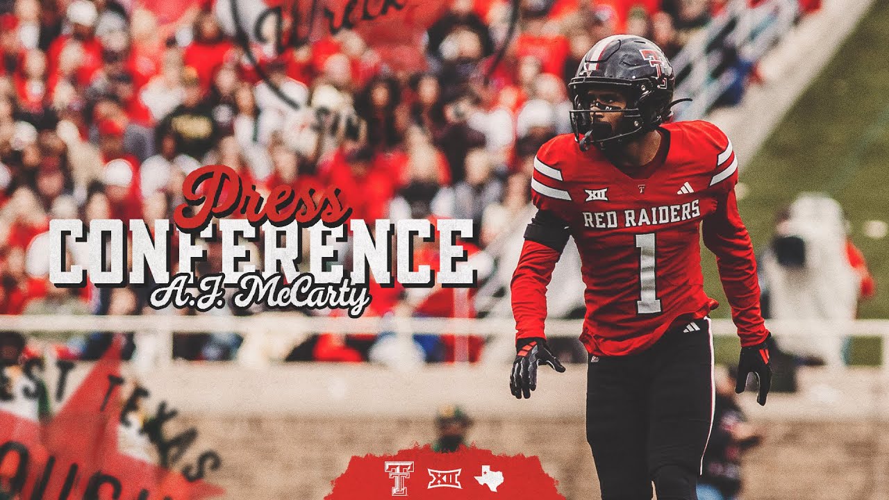 Texas Tech Football: A.J. McCarty Media Availability | Oct. 29, 2024 ...