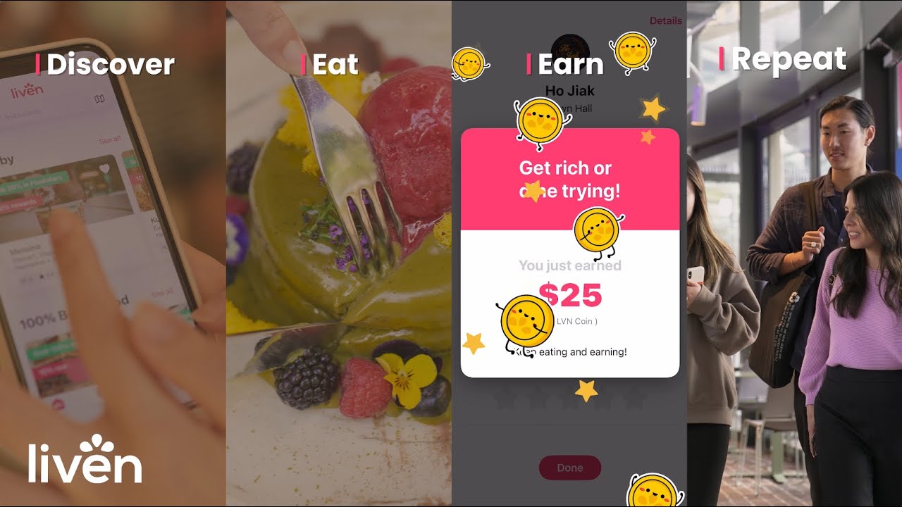 Liven — Discover | Eat | Earn | Repeat - YouTube