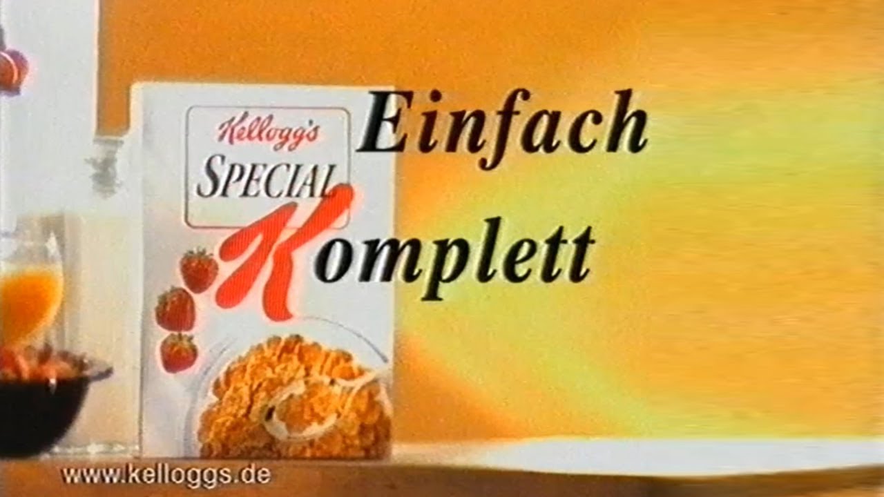 Kellogs Special Cornflakes Werbung 1998 - YouTube