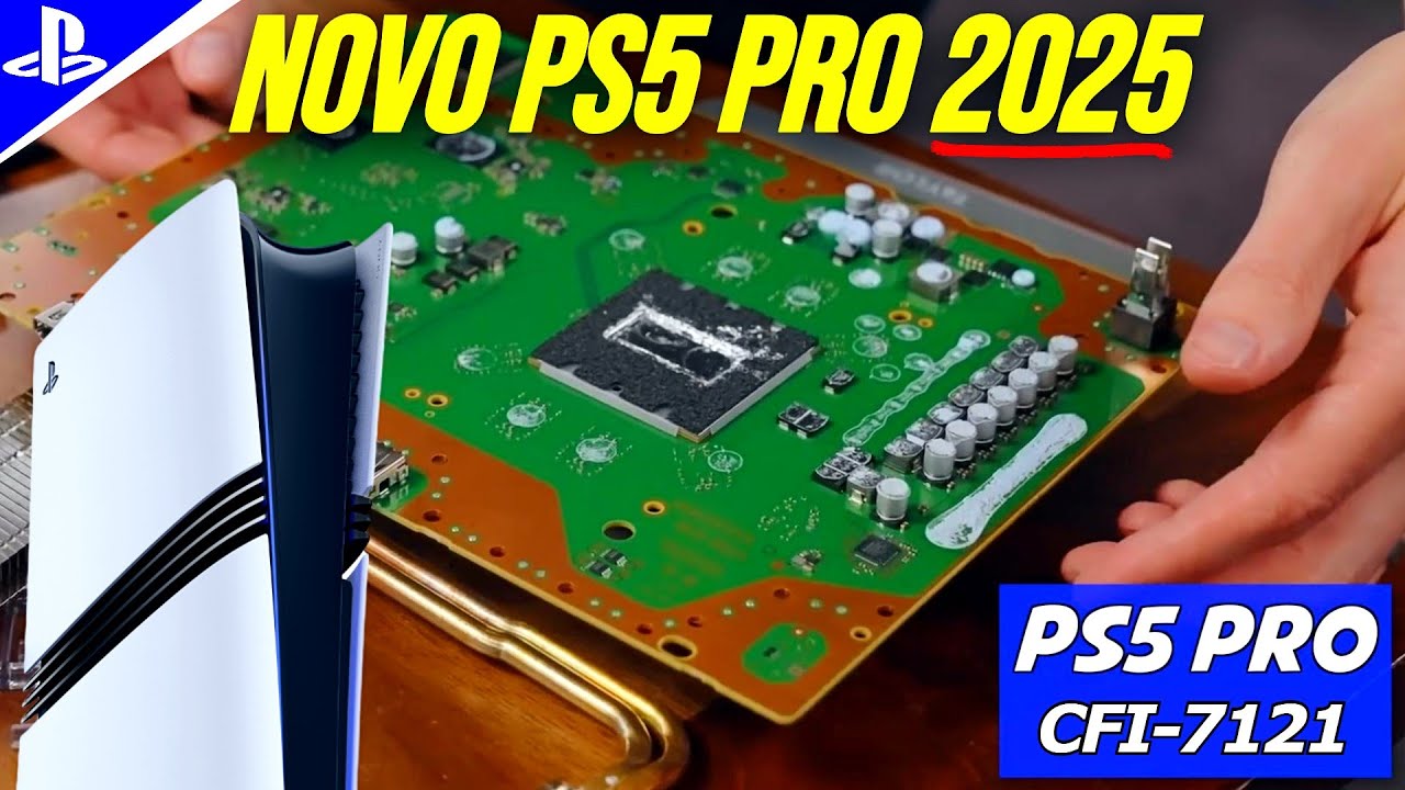 NOVO PS5 PRO 2025 (CFI-7121) TEARDOWN E DIFERENÇAS COM O DE LANÇAMENTO ...