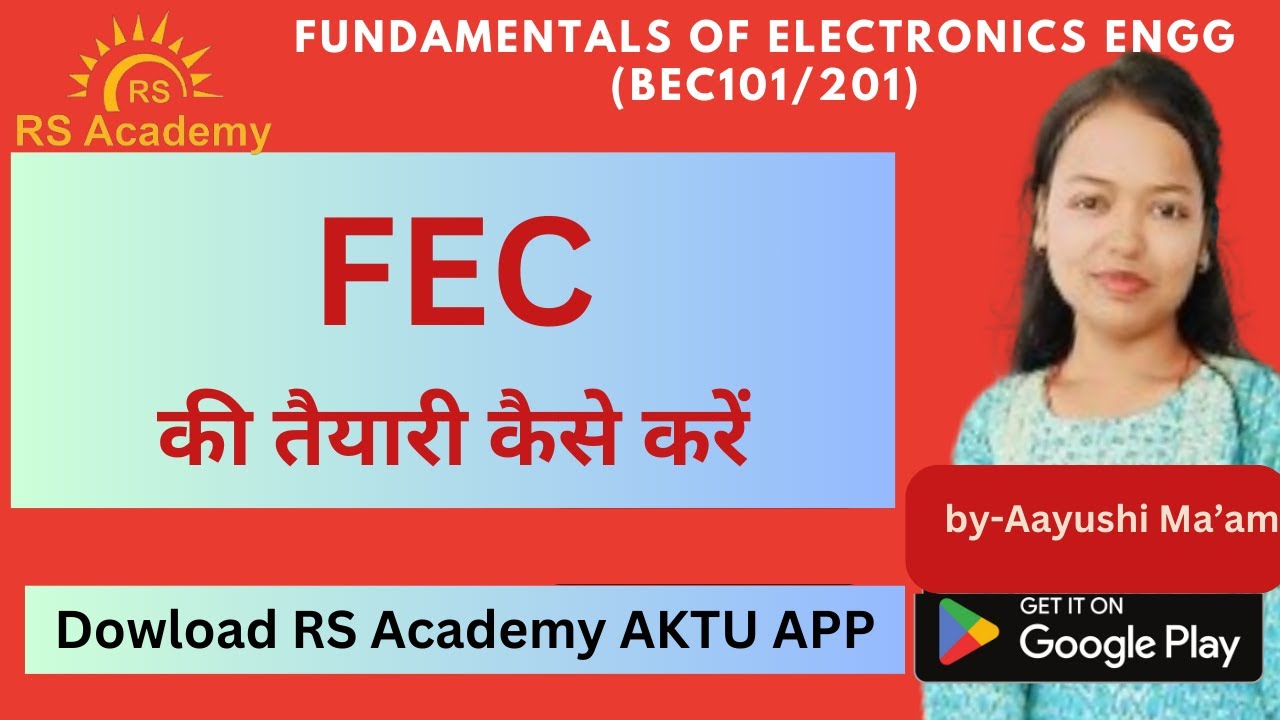How to Prepare Fundamentals of Electronics Engineering ( BEC 101 ...