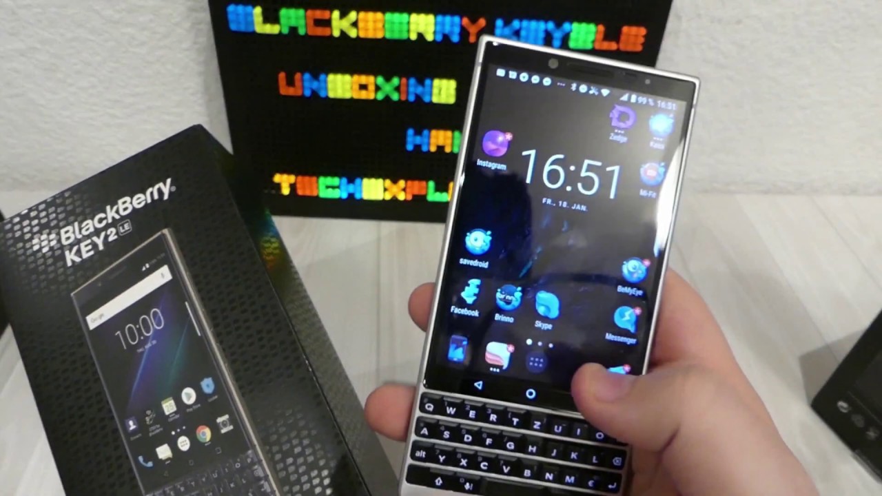 BlackBerry KEY2 LE Unboxing + Hands-On vs BlackBerry KEYone und KEY2 ...