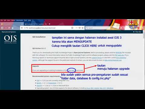 Upgrade OJS from 2.4.8-5 to 3.2.1-1 - YouTube