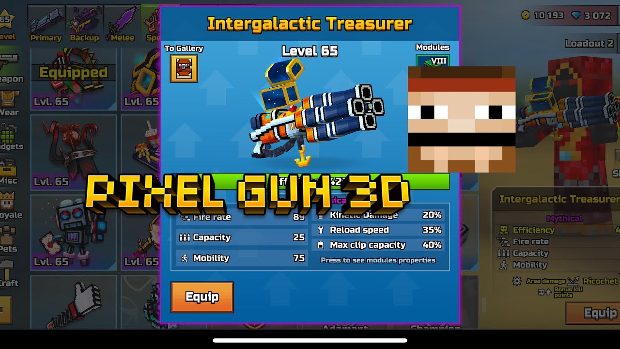 GETTING INTERGALACTIC TREASURER | Pixel Gun 3D - YouTube