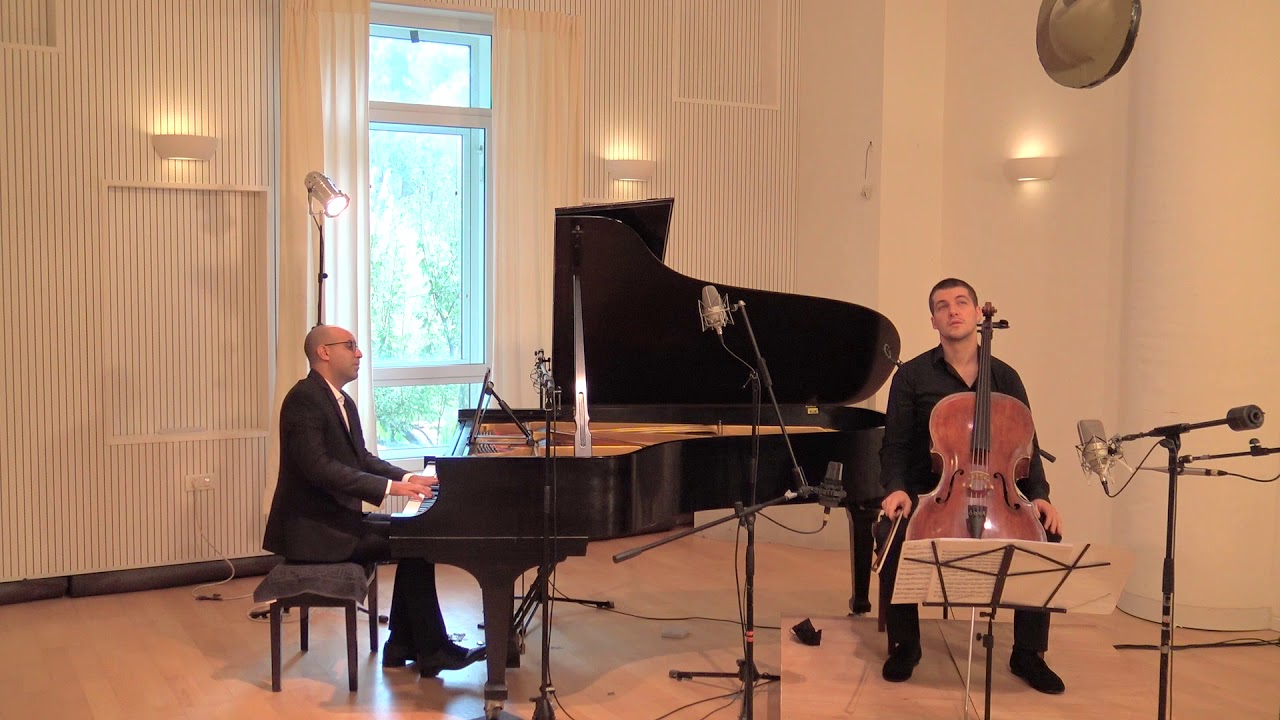 Musical Bridges -Fadi Deeb on piano and Sasha Doulov on Cello - YouTube
