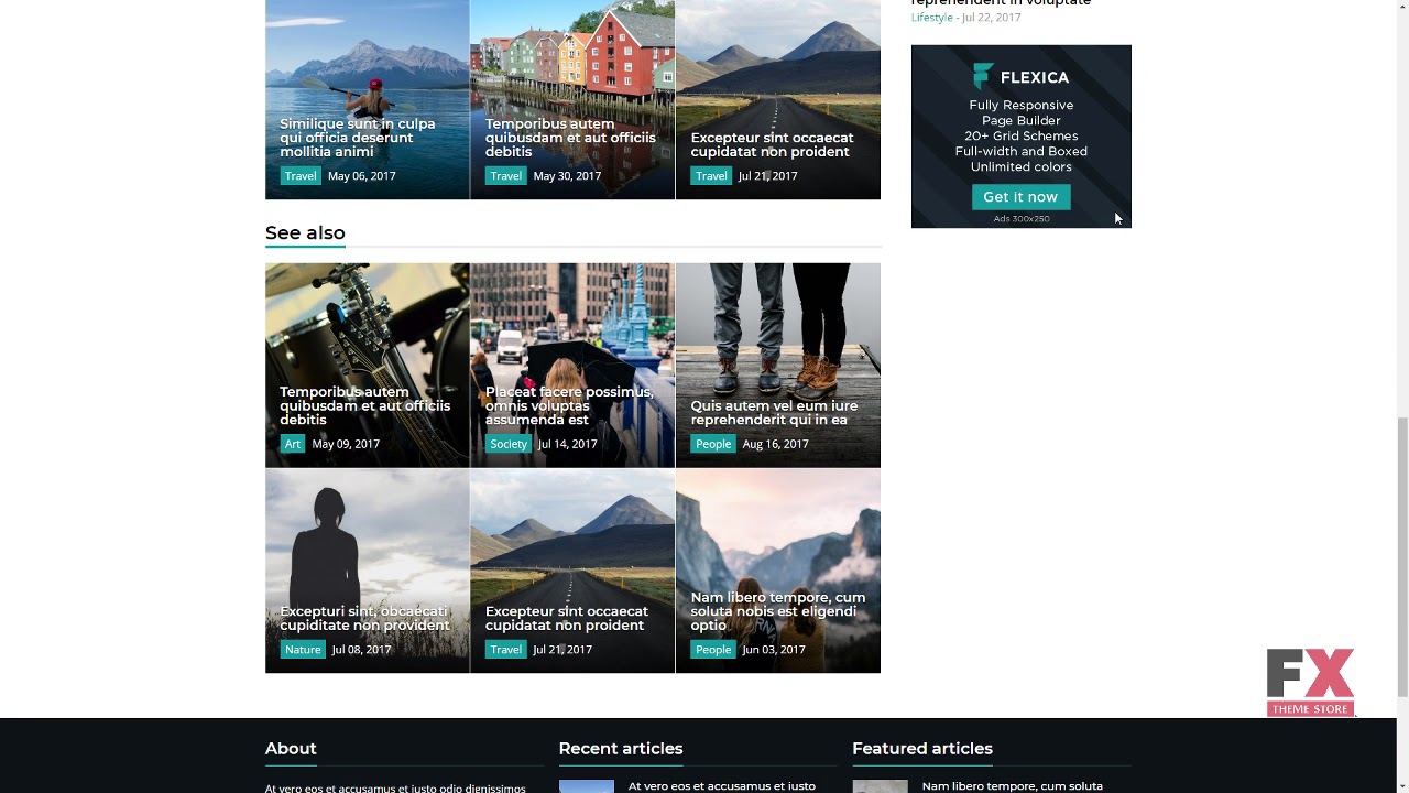 Flexica - Blog, News & Magazine Drupal Template TMT | Free Template - YouTube