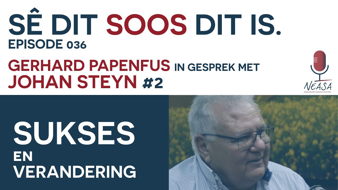 Sê dit soos dit is. Episode 036: Johan Steyn #2 - YouTube