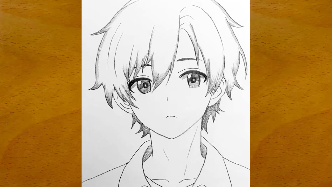 How to Draw a Handsome Anime Boy || Step-by-Step Pencil Sketch - YouTube