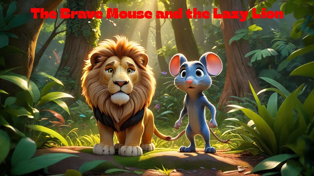 The Brave Mouse and the Lazy Lion | Childrens Stories | | Story Time ...