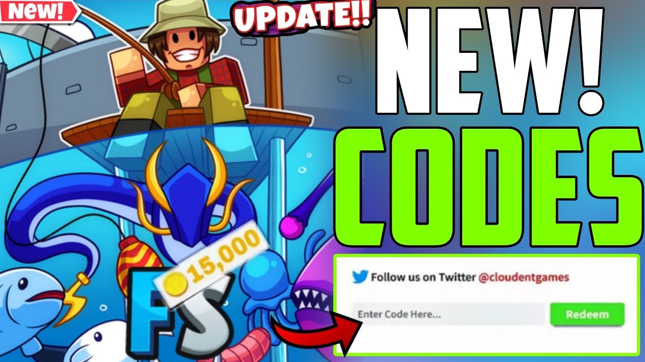 UPDATE! CODESFISHING SIMULATOR ROBLOX CODES 2024 - FISHING SIMULATOR ...