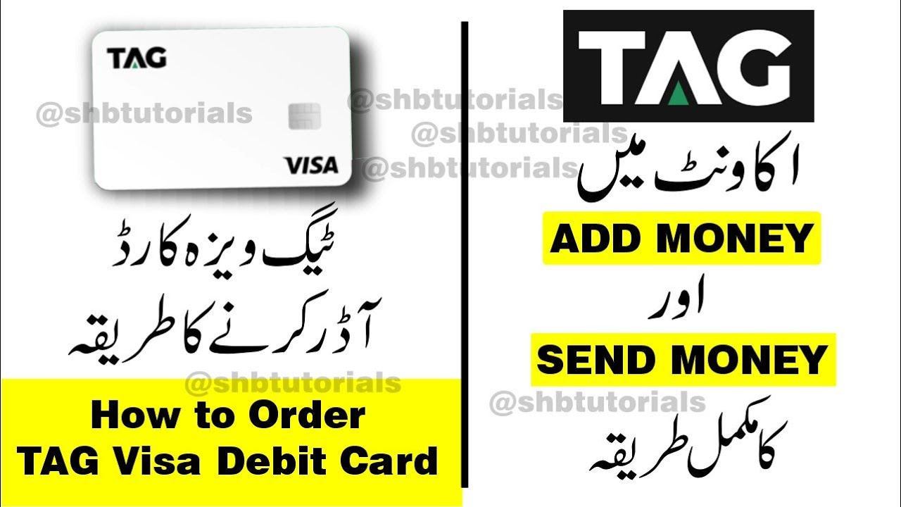 How to Add & Send Money on TAG App | How to Order TAG Visa Card - YouTube