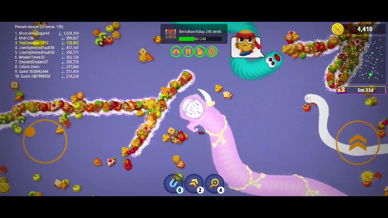 Game Cacing-Wormzone.io Gameplay - YouTube