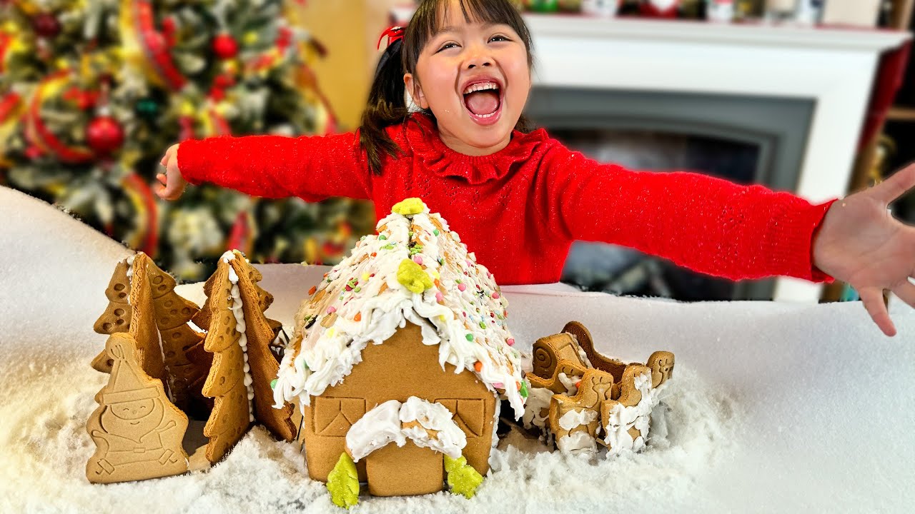 Best Gingerbread House Making🎄Christmas for kids - YouTube