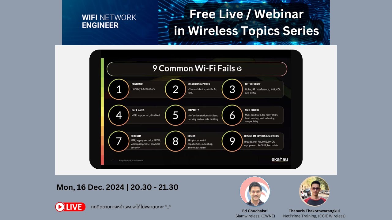 [Live] 9 Common Wi-Fi Fails (ปัญหาทั่วไปที่ทำให้ใช้งาน Wi-Fi ได้ไม่ดี ...