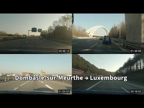 Road Trip 🚗Dombasle-sur-Meurthe 🇫🇷 → Luxembourg 🇱🇺 | Morning Drive
