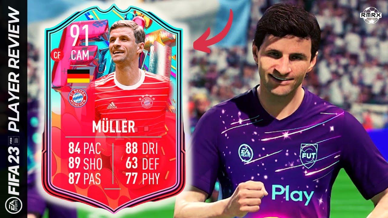 5* SKILLS! 91 FUT BIRTHDAY MULLER PLAYER REVIEW - FIFA 23 ULTIMATE TEAM ...