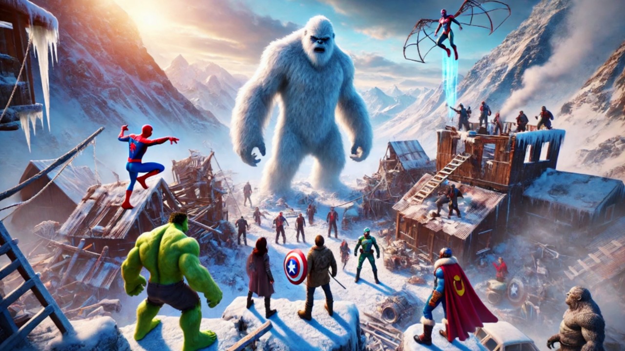 The old Yeti vs Superheros Fight | Avengers vs Yeti Cold War🔥 - YouTube