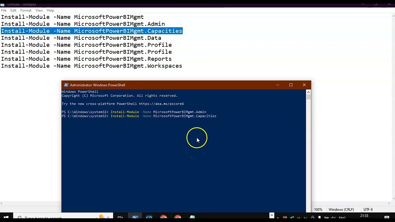 Lesson87- Install MicrosoftPowerBIMgmt Modules- Power BI 1000 Videos ...