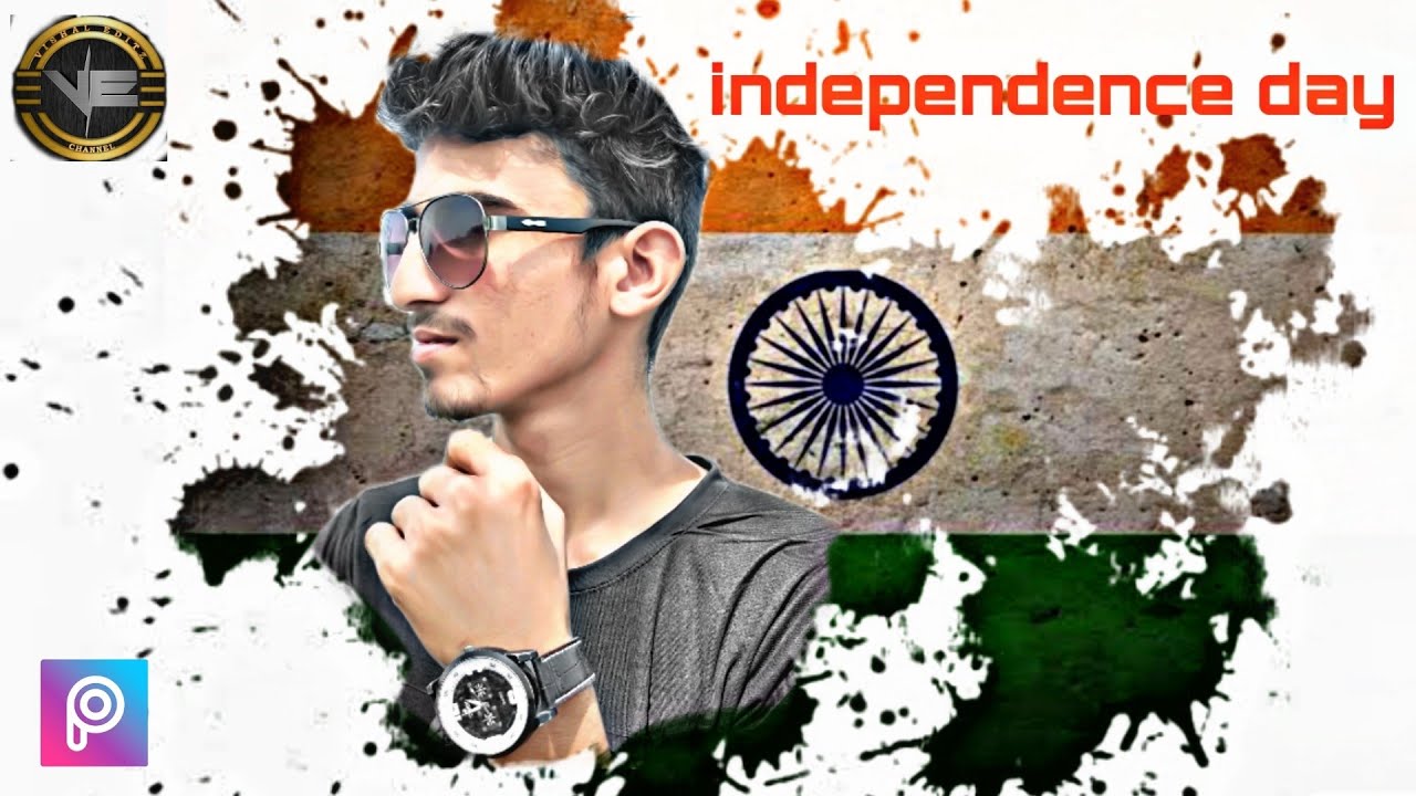 independence day photo editing tutorial | PicsArt | Vishal editz - YouTube