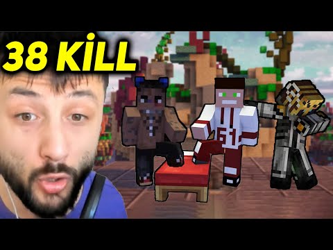 38 KİLL ve EFSANE SAVAŞ 😉 Ekiple Minecraft BedWars