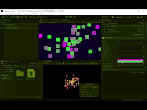Cambiar color de sistema de partículas por código (Unity) - YouTube