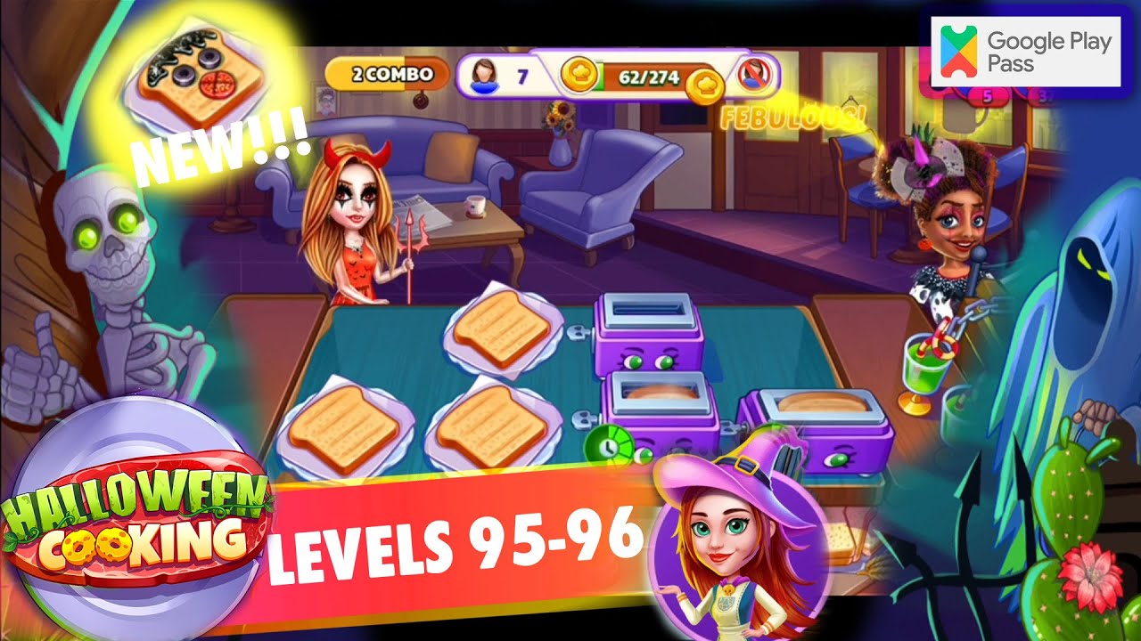 Google Play Pass: Halloween Cooking Game - Gameplay Levels 95-96 ...