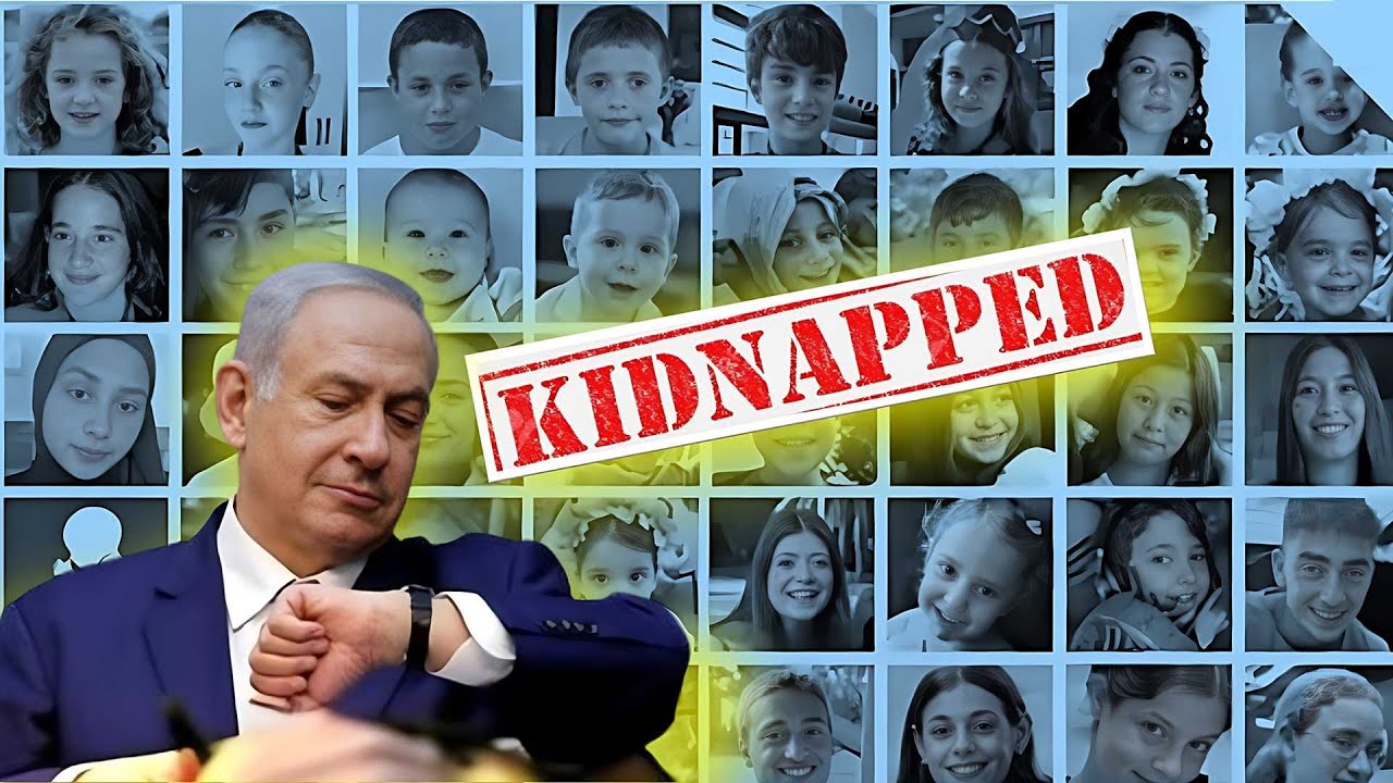 Israel shares pics of 30 kids held hostage - YouTube