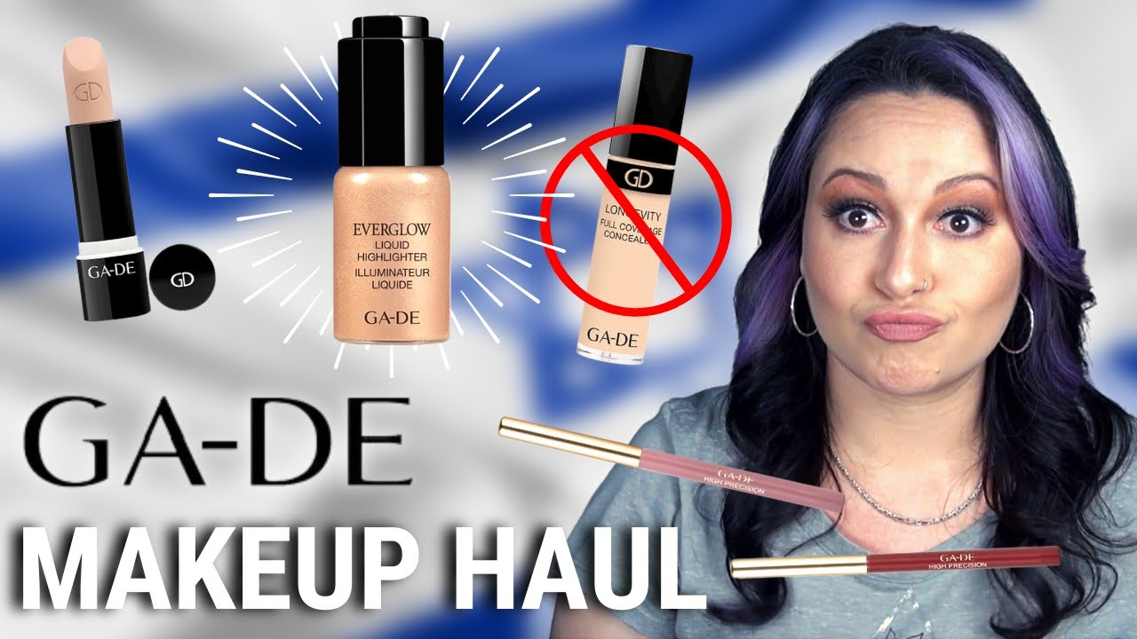 Trying Israeli makeup - Gade Cosmetics Haul - YouTube