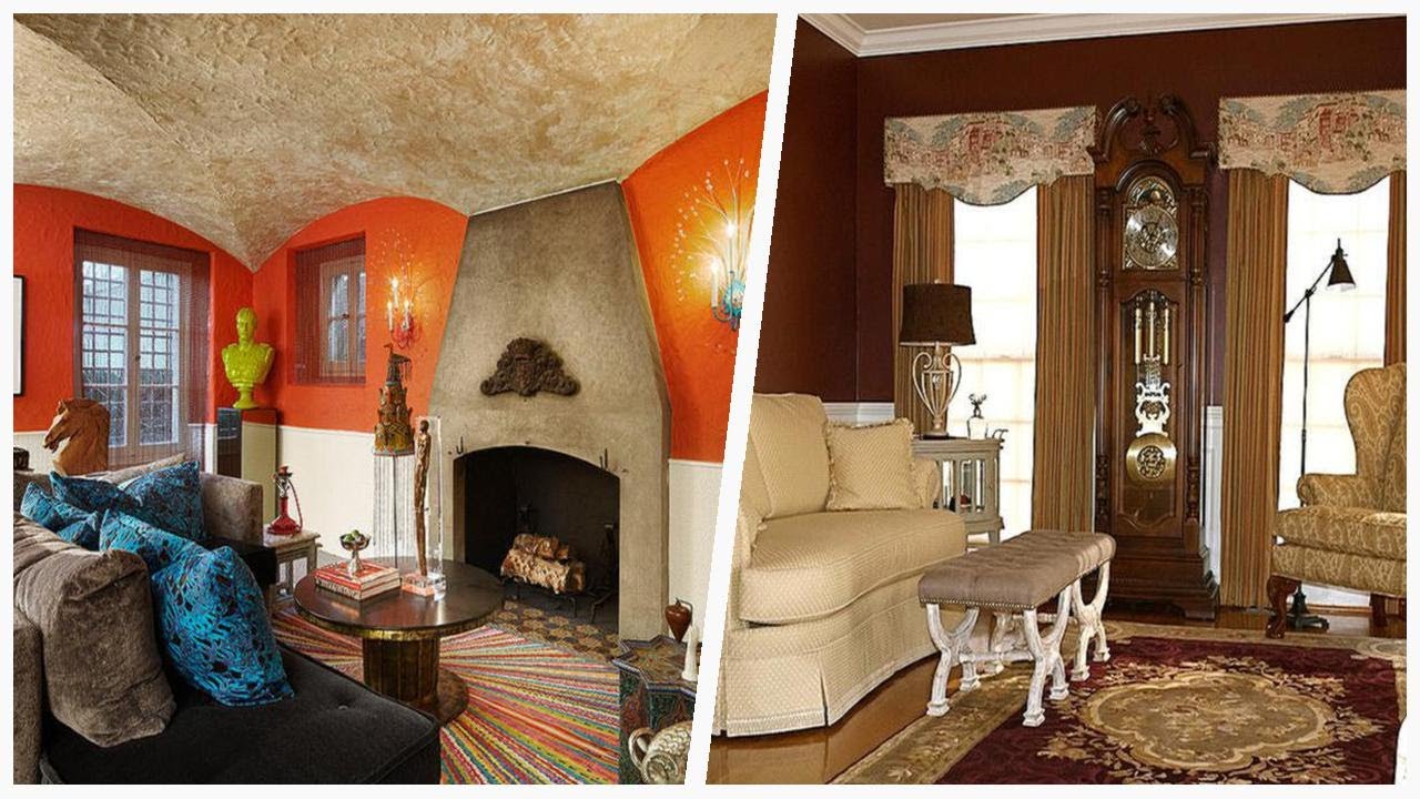 75 Brown Living Room With Red Walls Design Ideas # 504 You'Ll Love ...